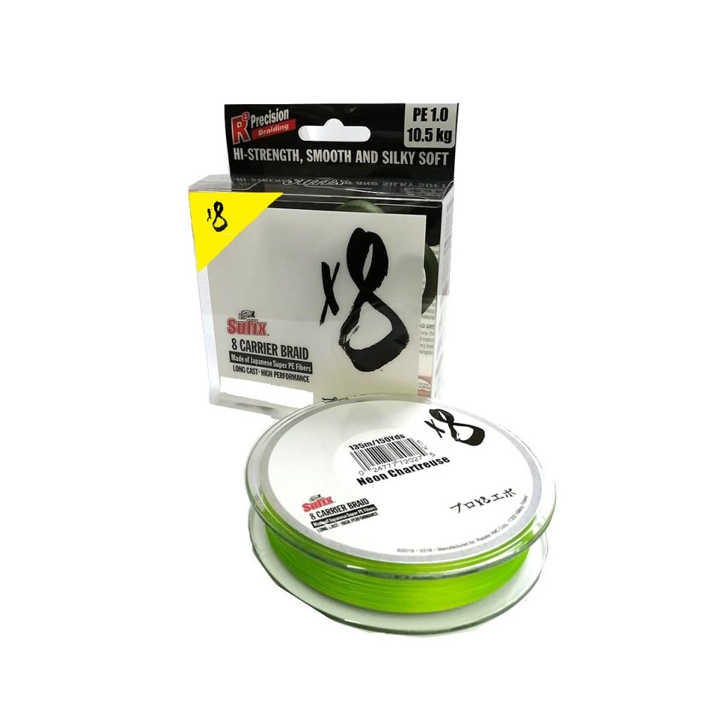 Multifilamento Sufix 8x Carrier Braid Bobina de 150mts. – Soffran.cl